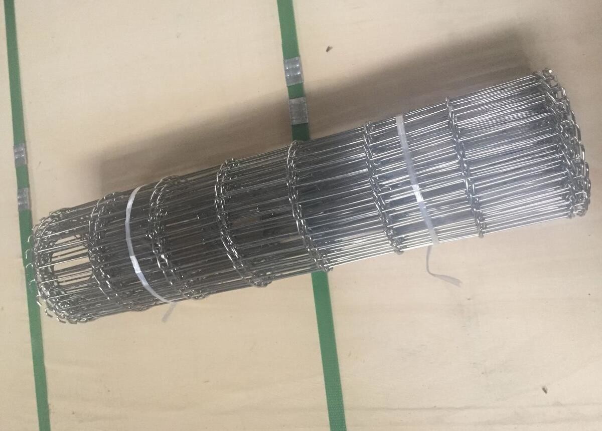 DIN 0.9mm to 2.8mm Wire Conveyor Belt Single Loop Edge Or Double Loop Edge