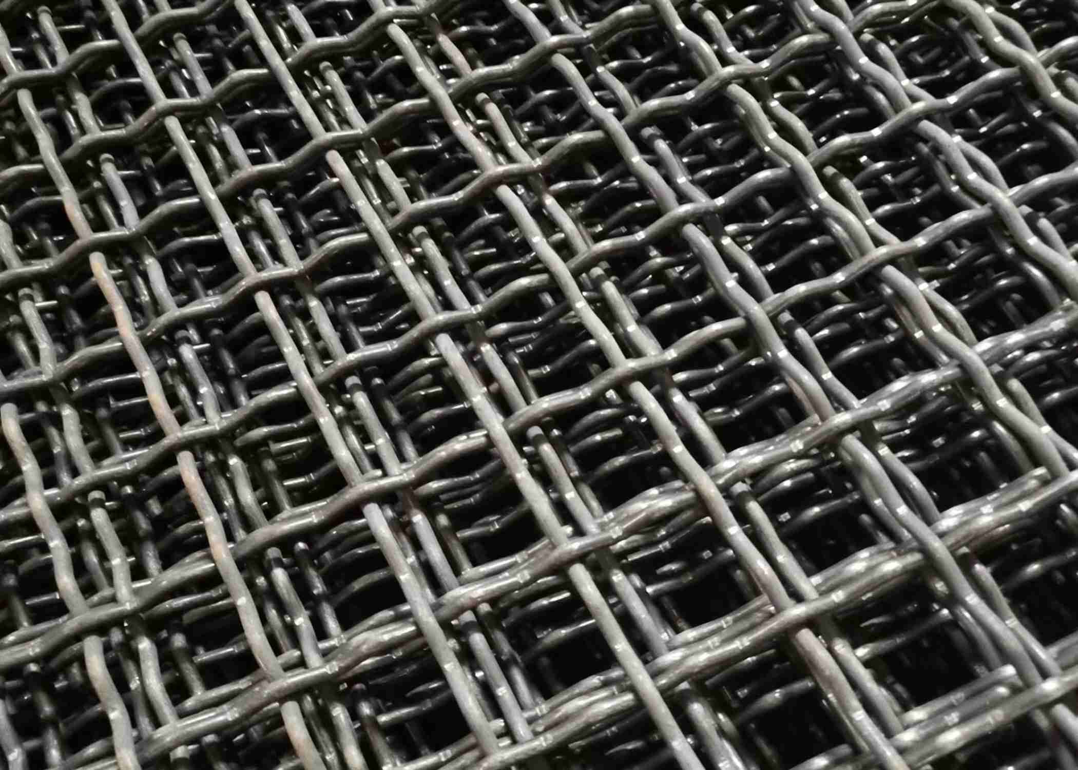 AISI Stainless Steel Crimped Wire Mesh 1.5mm To 6mm , ASTM Galvanized ...