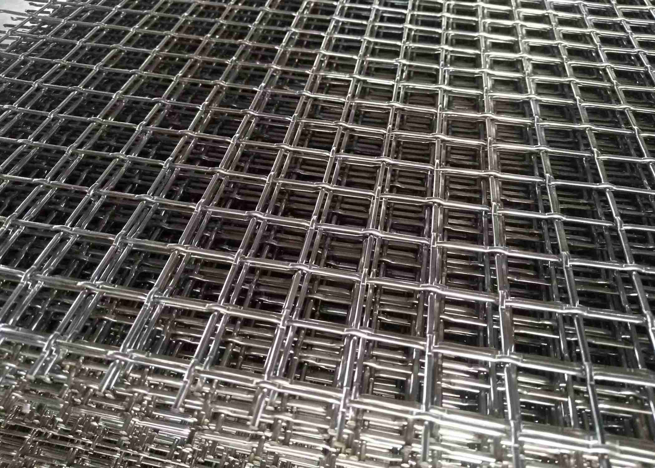 AISI Stainless Steel Crimped Wire Mesh 1.5mm To 6mm , ASTM Galvanized ...